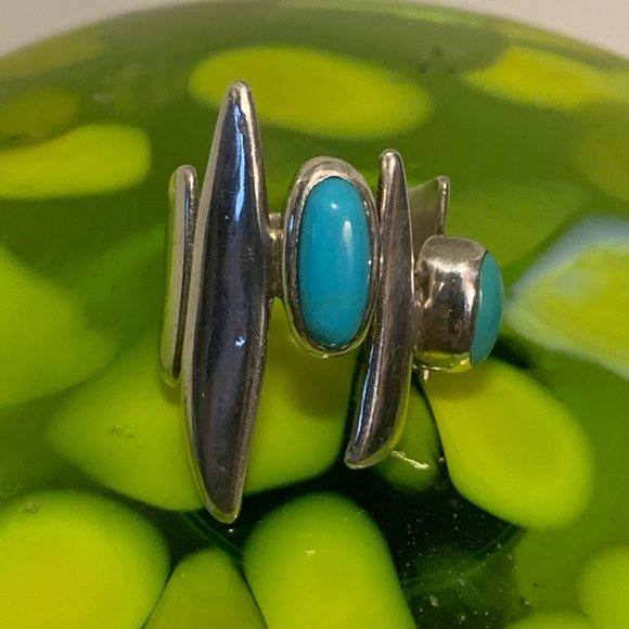 Christin Wolf | Jewelry | Vintage Sterling Silver Turquoise Ring Made ...